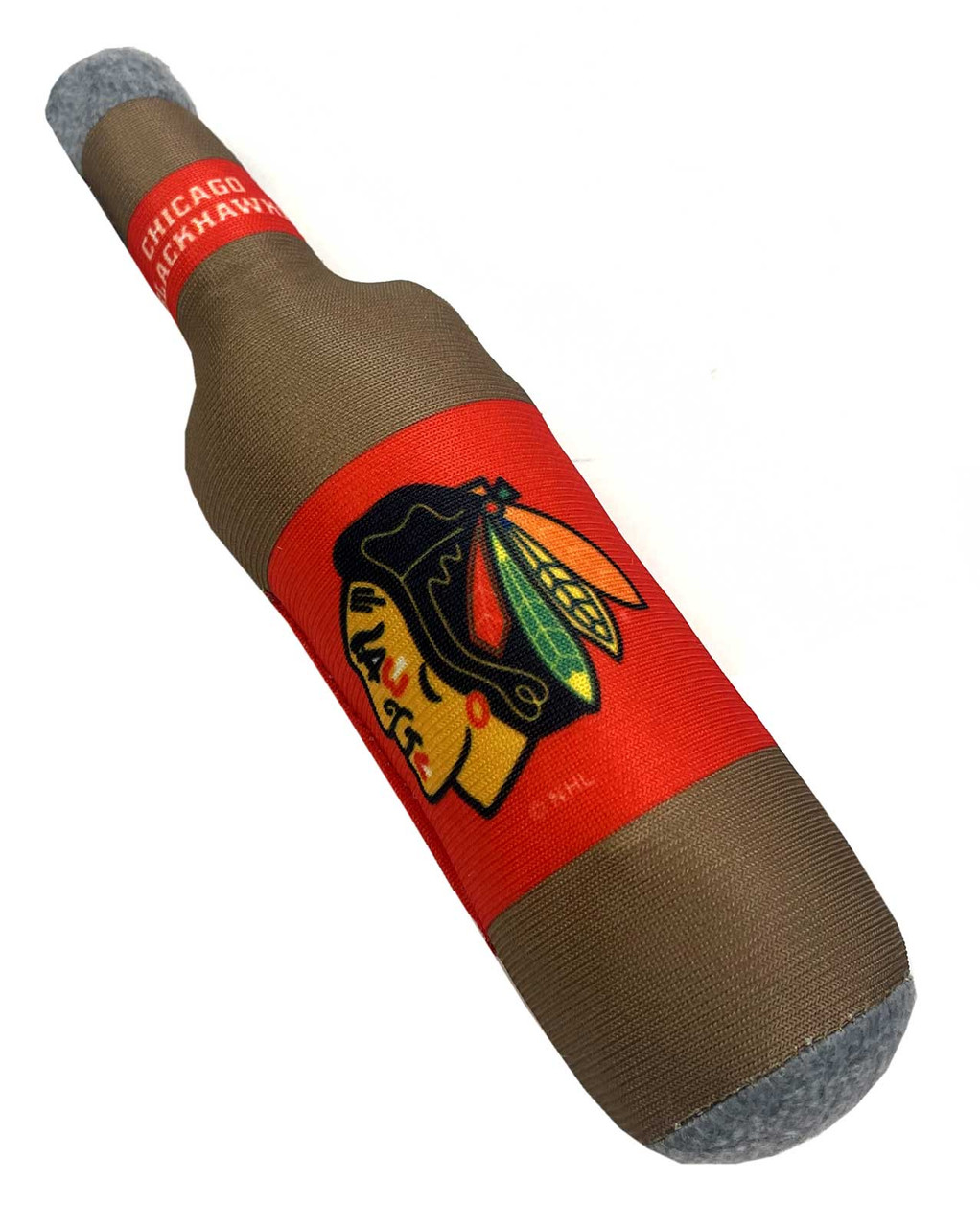 All Star Dogs NHL Chicago Blackhawks Squeaker Bottle Beer Bottle Plush ...