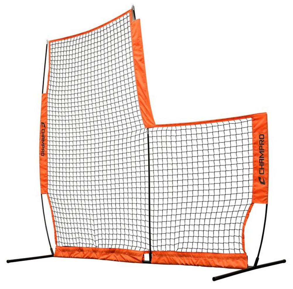 Champro MVP Portable "L" Screen 7' x 7' Pitchers Protective Net ...