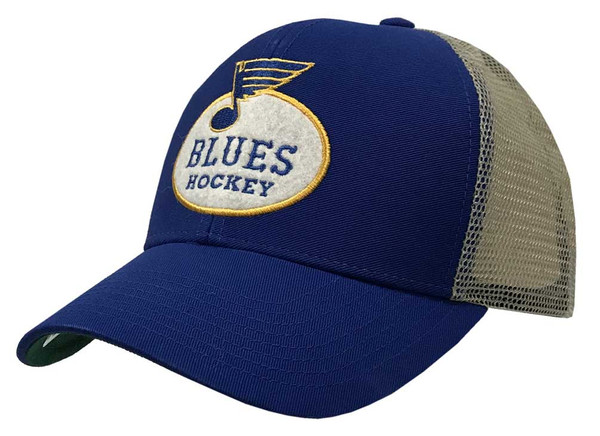 Adidas NHL Hockey St. Louis Blues Trucker Cap Hat STR Mesh Back ...