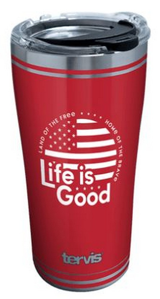 Tervis Life is Good Land of Free 20 oz. Stainless Tumbler Travel Cup ...