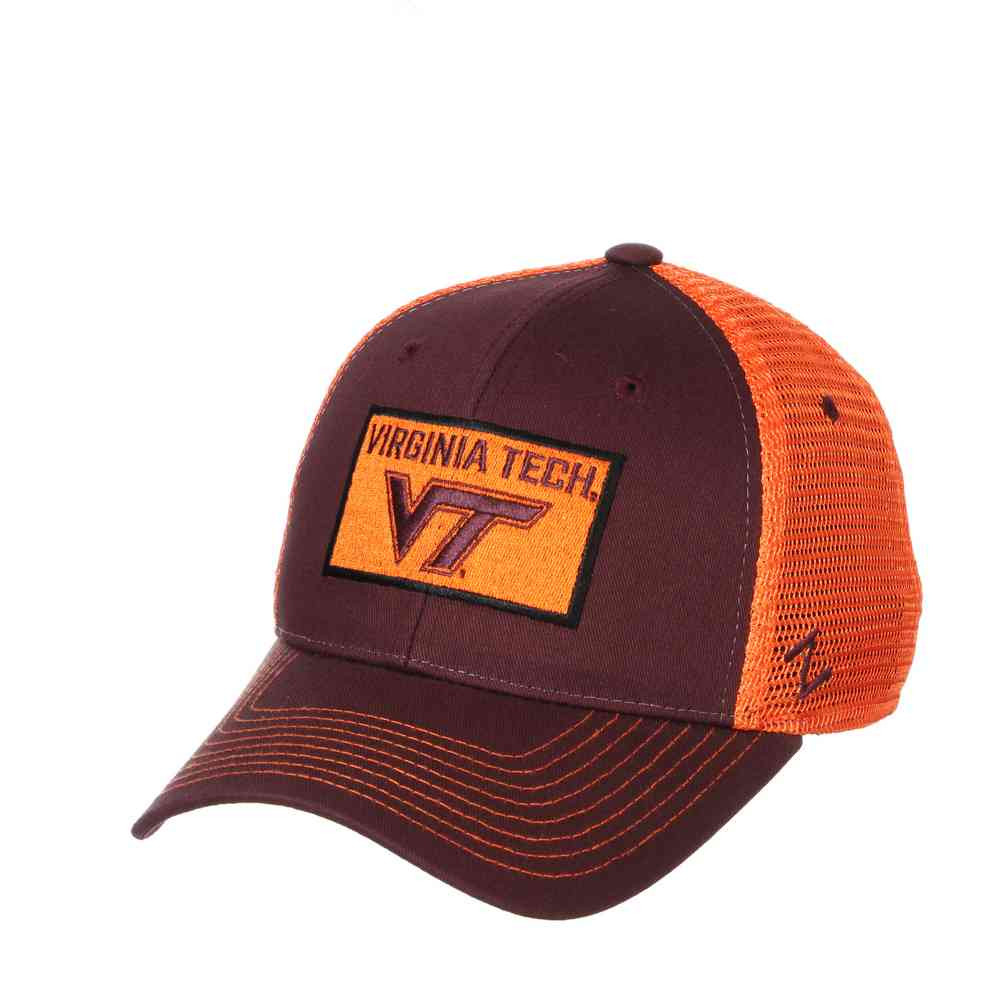 Zephyr Virginia Tech Badge Hat Baseball Cap VT College Town Hokies ...