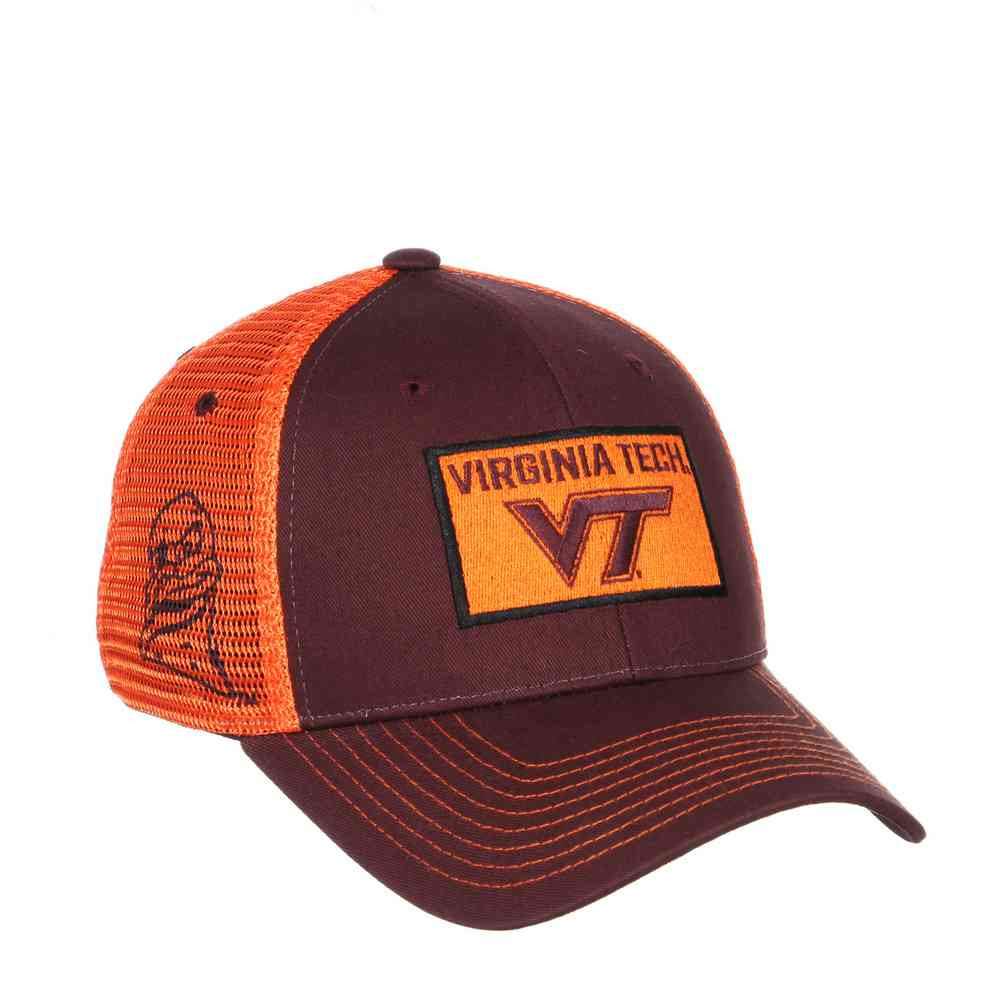 Zephyr Virginia Tech Badge Hat Baseball Cap VT College Town Hokies ...
