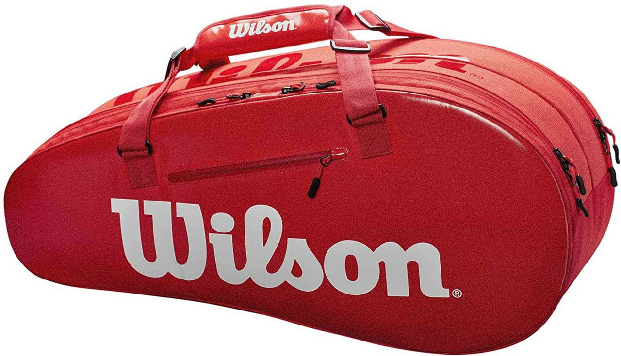 Wilson Super Tour 2 Compartment Small Tennis Equipment Bag Holds 6 ...