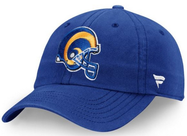 Fanatics NFL Los Angeles Rams Baseball Cap Vintage Football Helmet ...