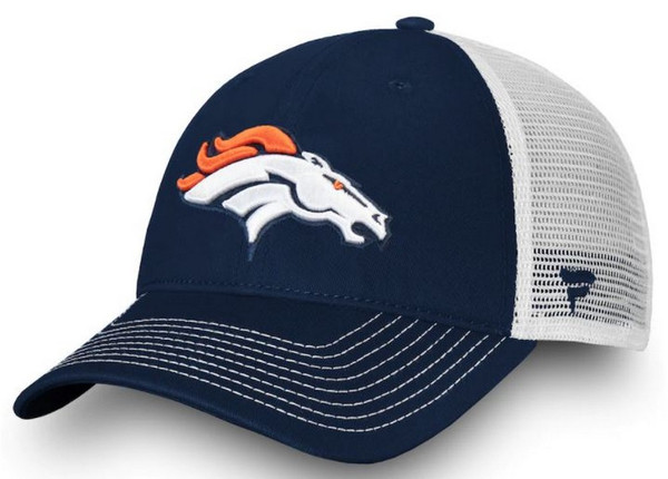 Fanatics NFL Denver Broncos Baseball Cap Logo Football Mesh Back Adjust ...