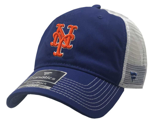 Fanatics MLB New York Mets Baseball Cap Logo Mesh Back Adjust Hat ...
