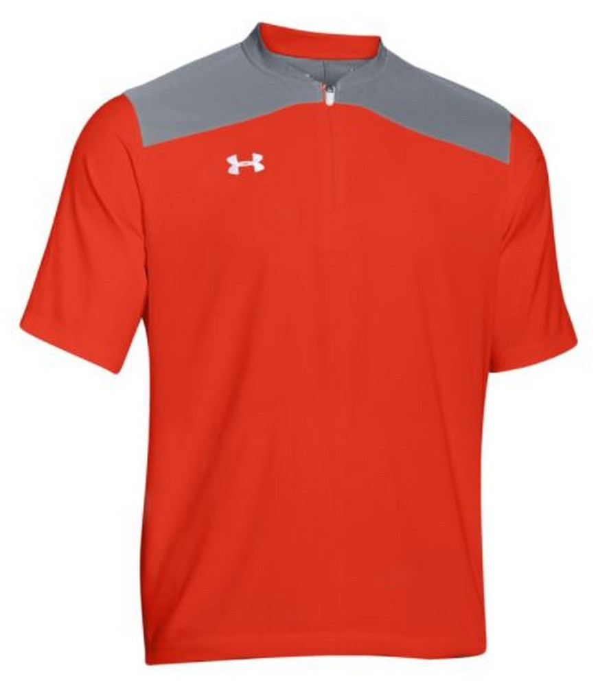 Under Armour Mens Triumph Cage Short Sleeve Jacket Baseball Batting ...