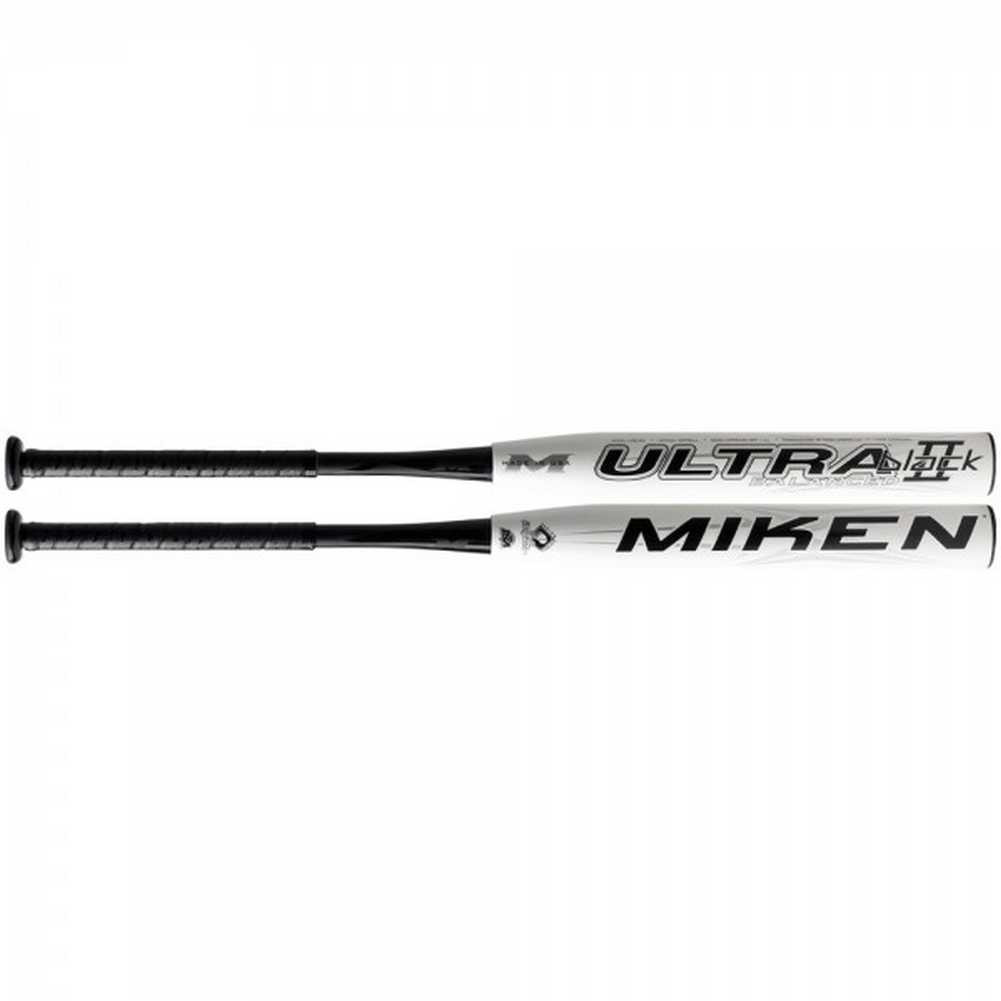 Miken Ultra II Balanced SSUSA Slowpitch Softball Bat Black/White ...