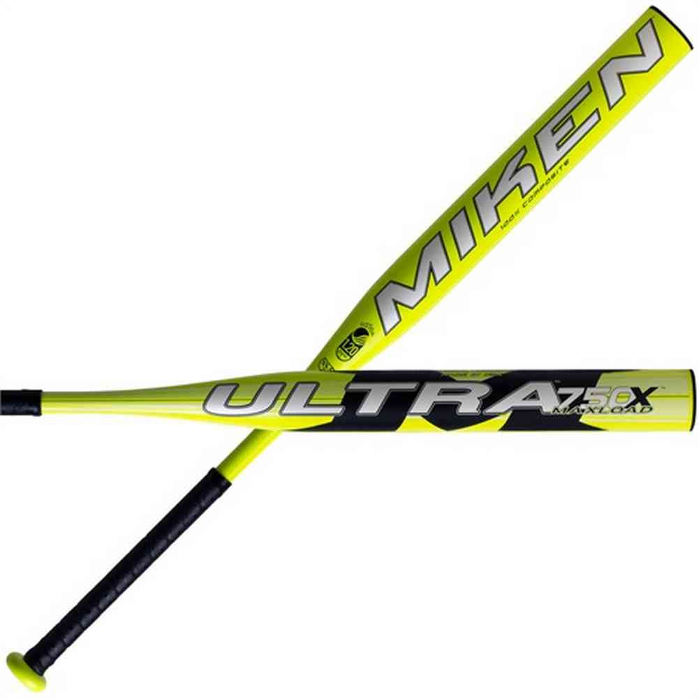 Miken Ultra 750X Maxload All Association Slowpitch Bat, Yellow/Black ...