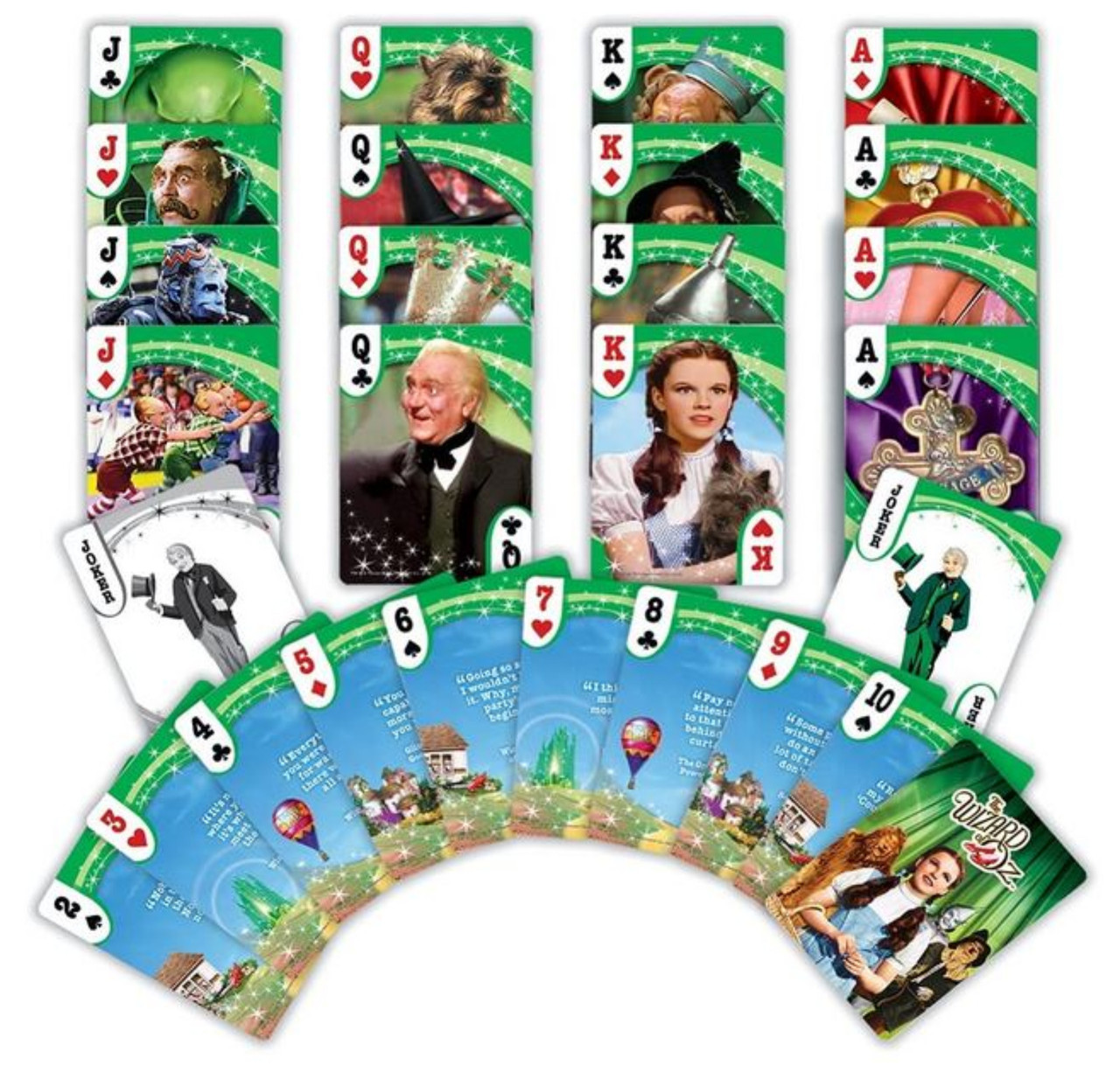 MasterPieces The Wizard of Oz Custom Design Standard Size Playing Cards ...