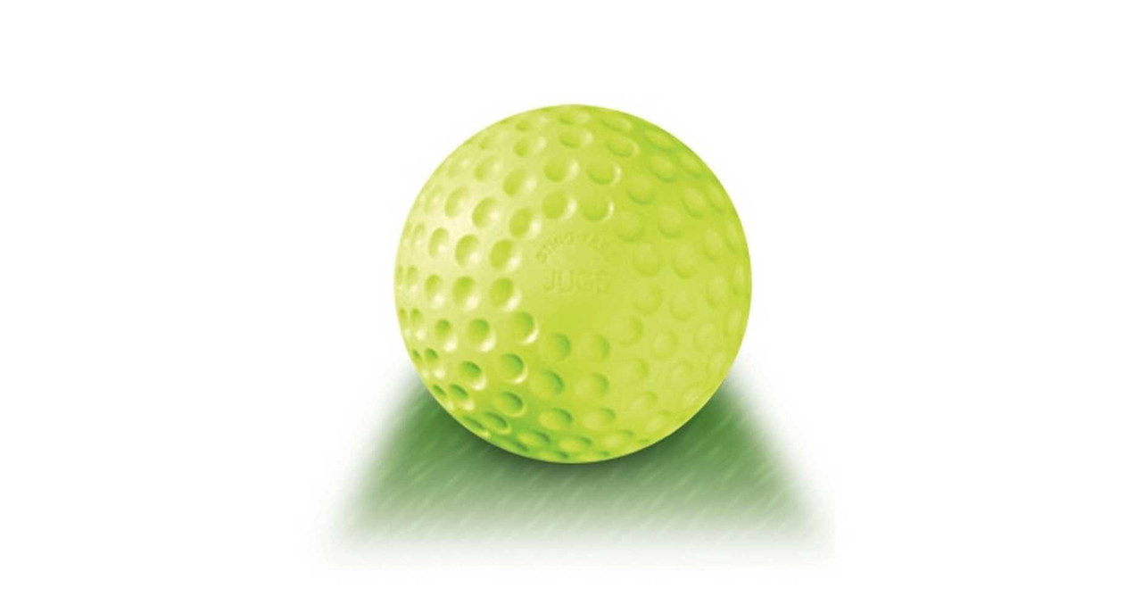 JUGS Sting-Free 12 inch Yellow Dimpled Softballs Polyurethane, Dozen ...