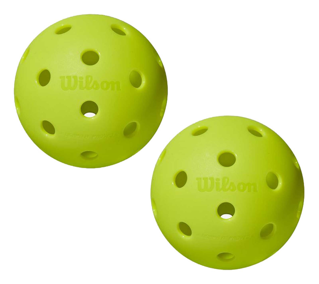 Wilson TRU 32 Hole Injection- Molded Pickleball Balls - 2 Pack - Neon ...