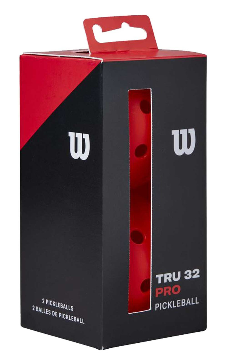 Wilson TRU 32 Hole Injection- Molded Pickleball Balls - 2 Pack ...