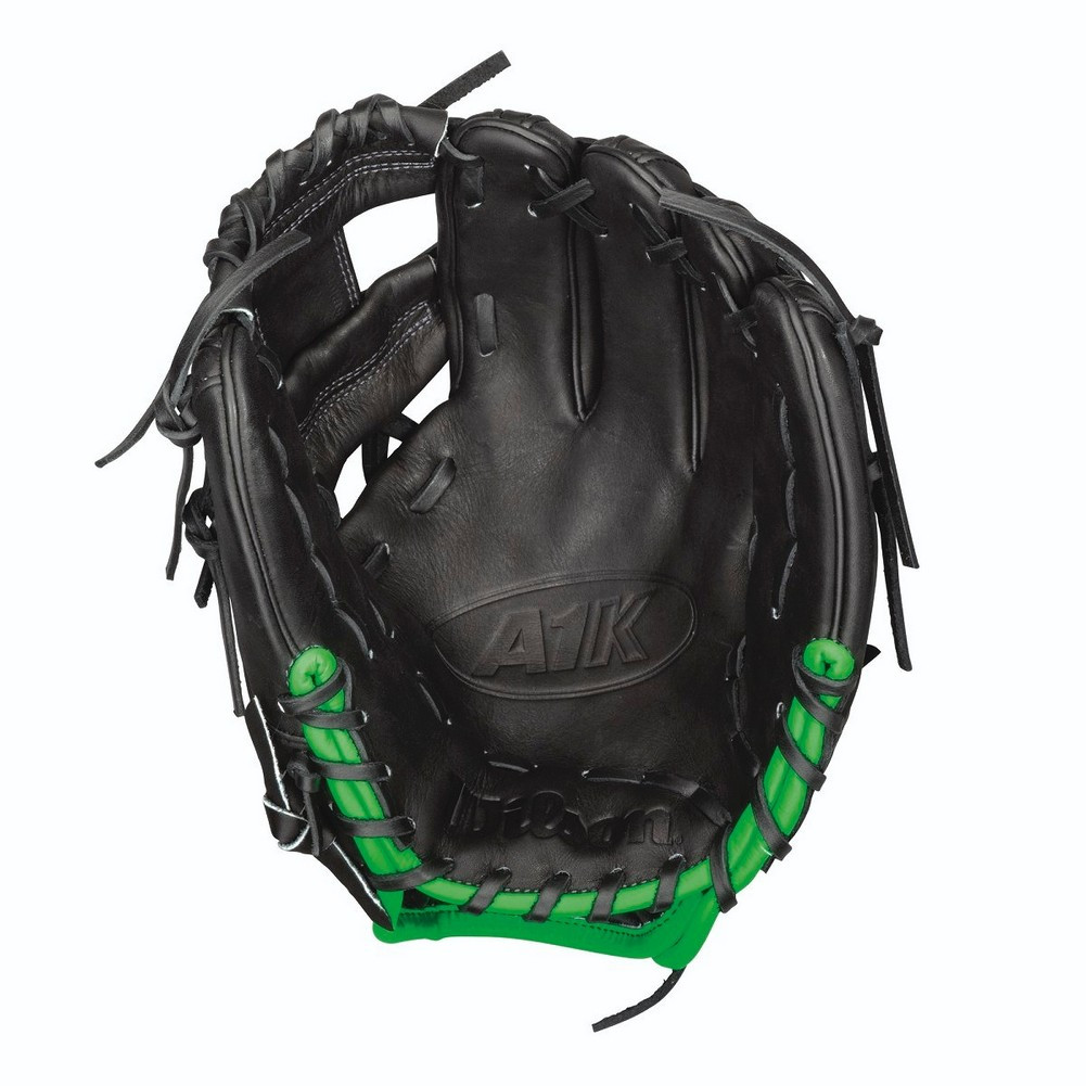 Wilson A1K 1788 Infielders Neon Green Baseball Glove RHT 11.25 ...