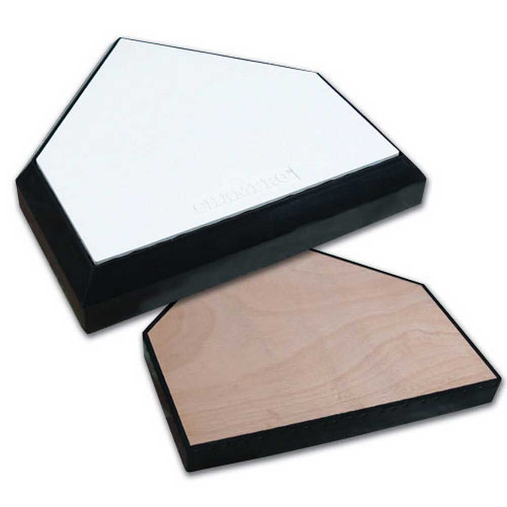Champro Wood Bottom Pro Home Plate Base Bury All Style, Baseball White ...
