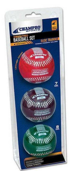 CHAMPRO SPORTS Weighted Training Baseballs, Basic 7oz, 8oz, 9oz CBB7BS ...