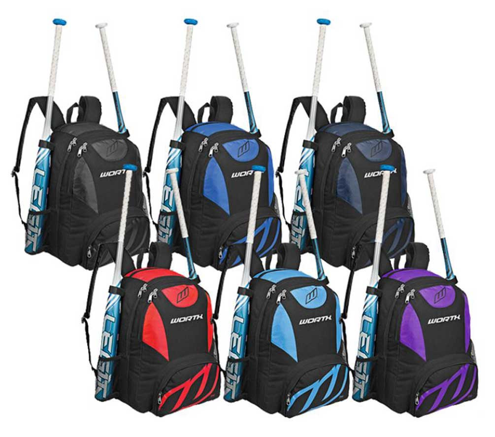 Worth Player Bat Pack Backpack, Slowpitch & Fastpitch. BKPK2 - Sports ...