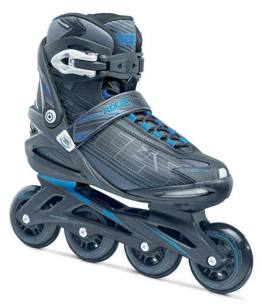 Roces Men's Stripes Fitness Inline Skates Blades, Black/Astro Blue ...