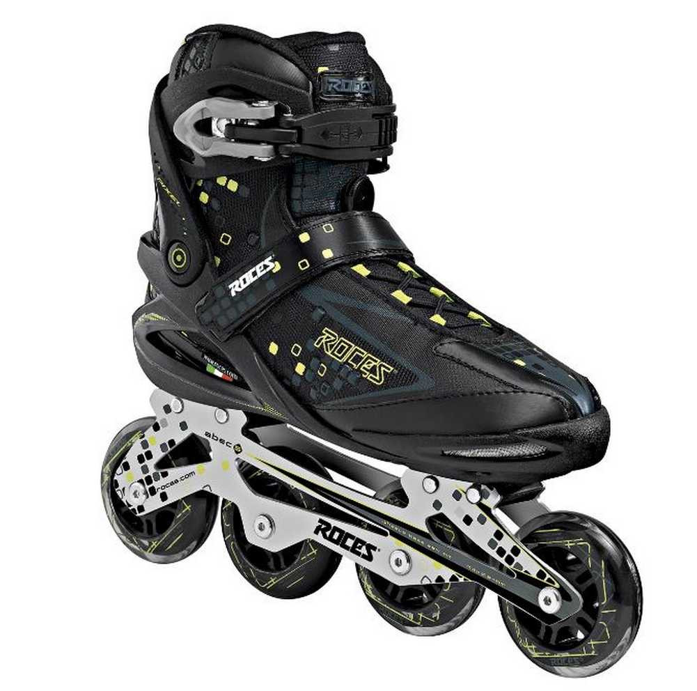 Roces Men's Pixel Inline Fitness Skates Italian Design Black/Acid ...