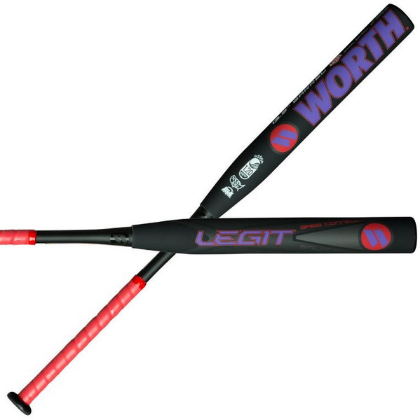 Worth Legit 13.5 Greg Connell Balanced Slowpitch Softball Bat Pink ...