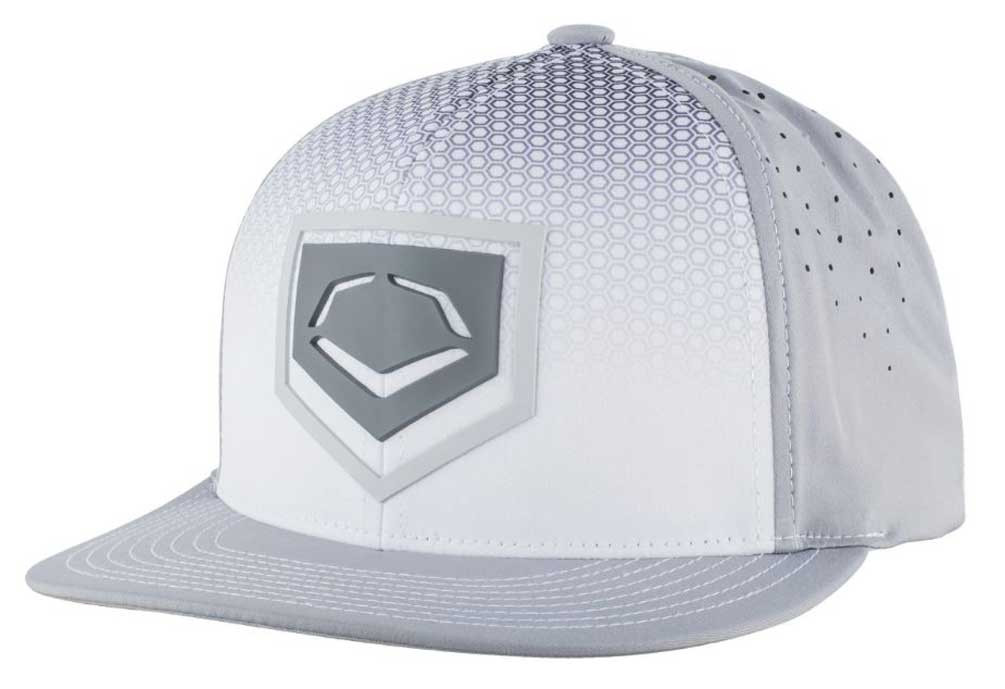 Evoshield Home Team Hexagon Fade Mesh Flex Trucker Cap White/Gray ...