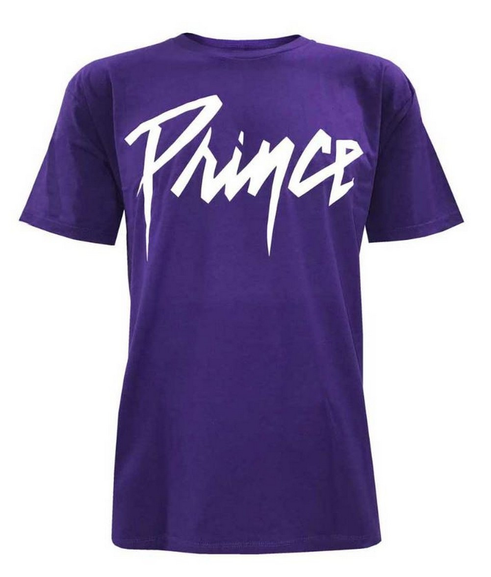 Prince Unisex Logo Graphic Cotton Tee T-Shirt Purple/White 14291003 ...