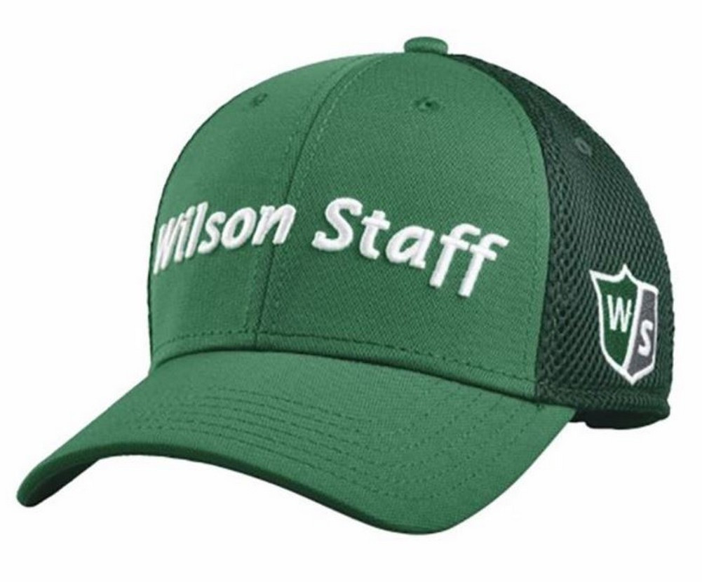 Wilson W/S Men's Staff Flat Brim Tour Mesh Golf Cap Hat Color Options ...