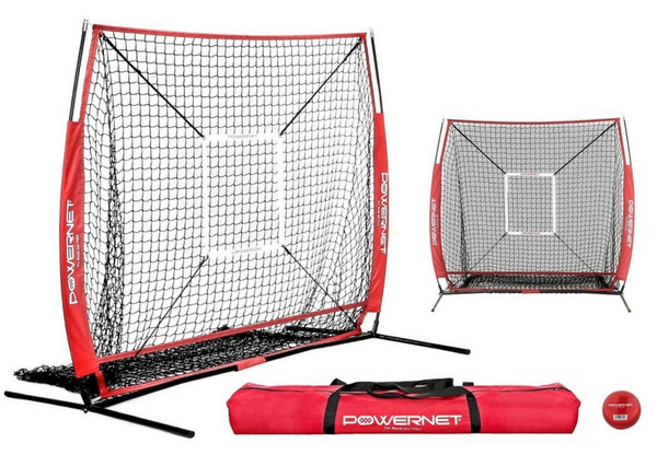 Powernet Baseball Softball 5x5 Practice Hitting Net Ball Carry Case ...