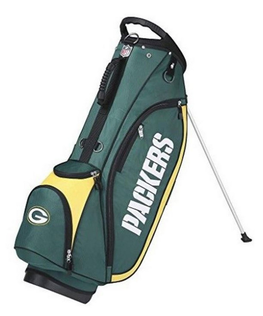 Wilson NFL Carry Golf Bag w/ Stand Green Bay Packer, Green/Yellow ...