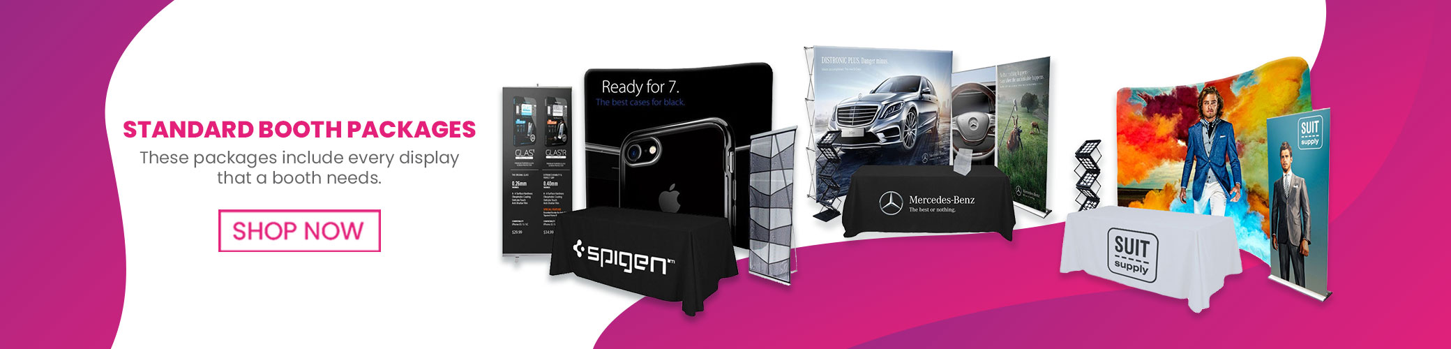 Trade Show Booth Displays and Design - Banner Stands, Pop-ups, Fabric ...