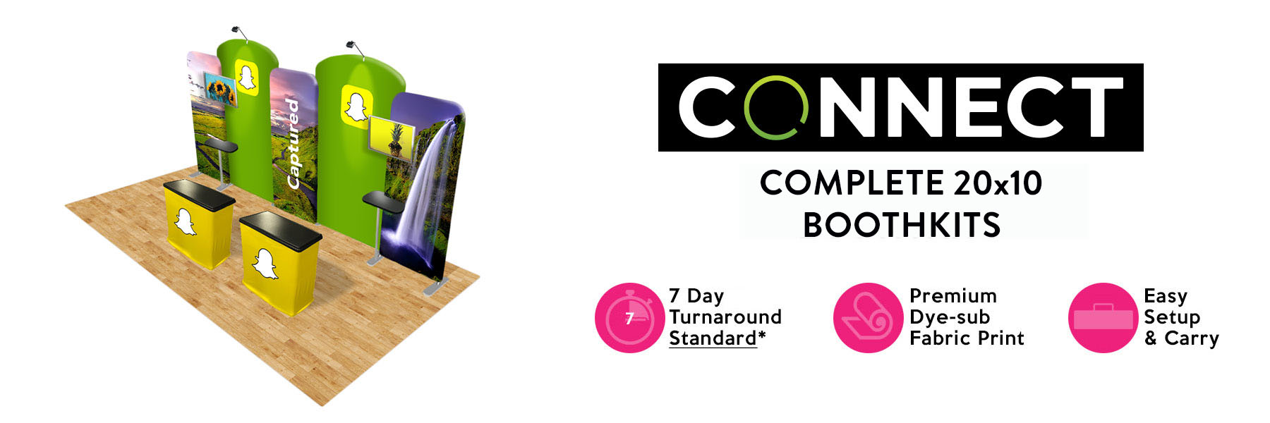 Connect 20x10 Trade Show Booth Kits