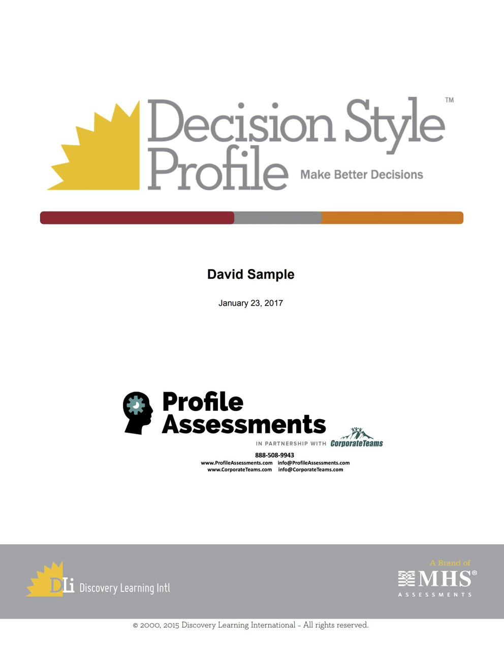 Decision Style Profile Assessment | Personal Decision-Making Score