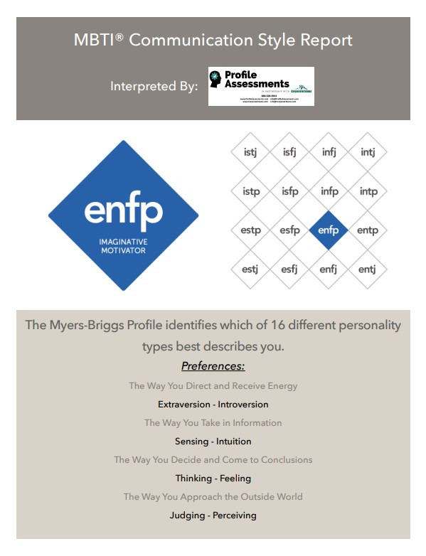 MBTI® Communication Style Report - Profile Assessments