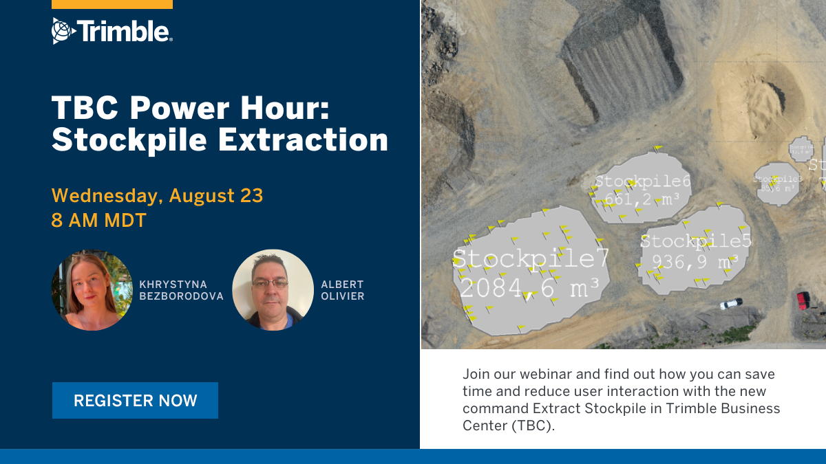 UPCOMING WEBINAR: "TBC Power Hour: Stockpile Extraction" - Precision Laser & Instrument