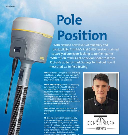 Benchmark Surveys Reviews the Trimble R12i in This Geo Connexion ...
