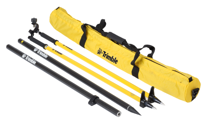 Trimble 2m Carbon Fiber Pole with Quick Release Adapter and Bipod ...
