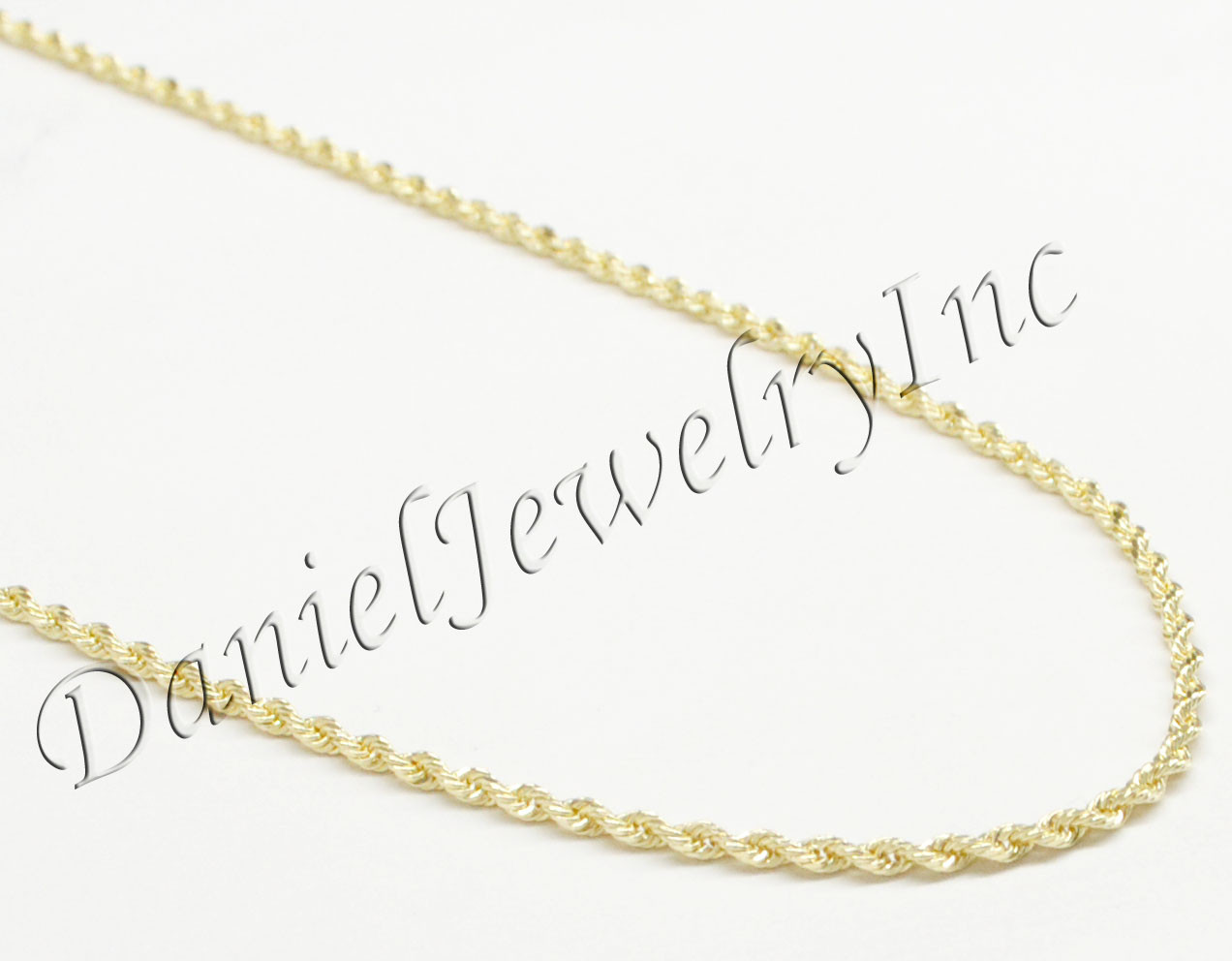 Rope Solid Chain 24" 22" 20" 14k gold 2mm 9.0g Yellow Necklace Twist