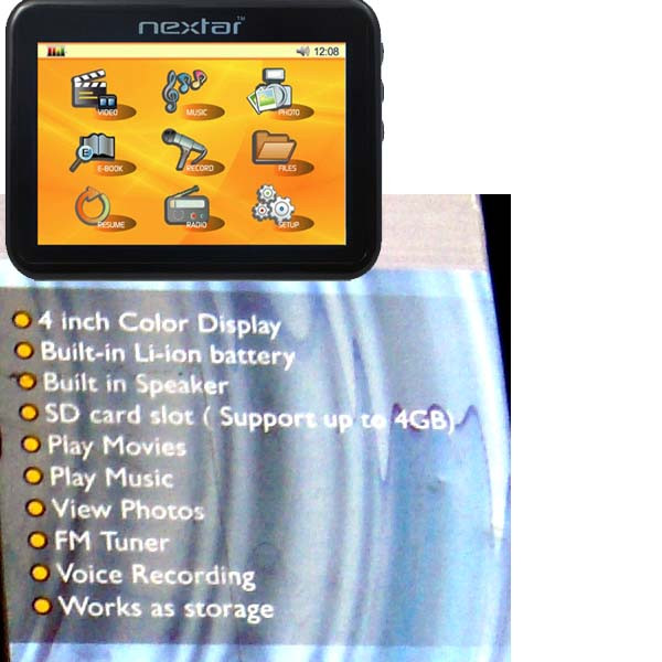 Nextar t30 portable media player - lasopadr
