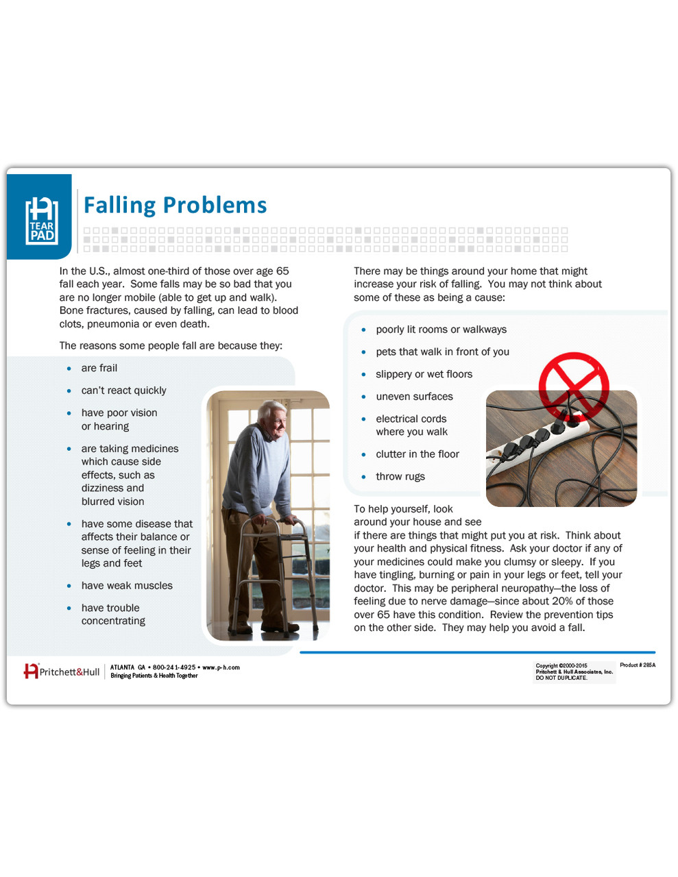 Falling Tearpad 50 Sheets Per Pad Pritchett And Hull