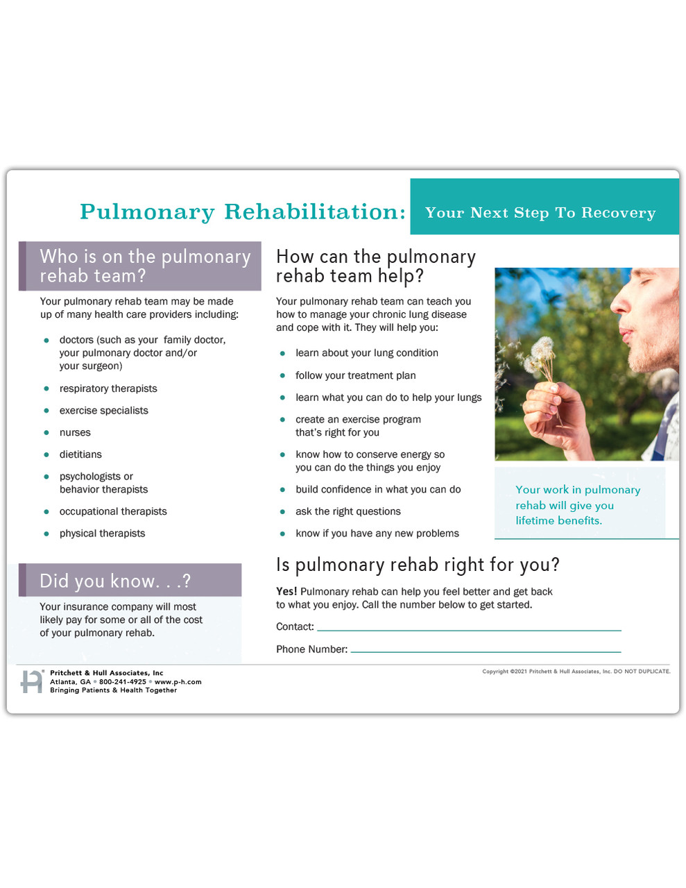 Pulmonary Rehab Tearpad 50 Sheets Per Pad Pritchett And Hull