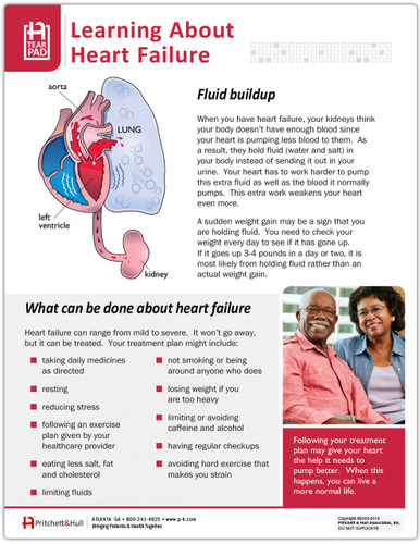 Learning About Heart Failure Tearpad (50 sheets per pad) - Pritchett ...