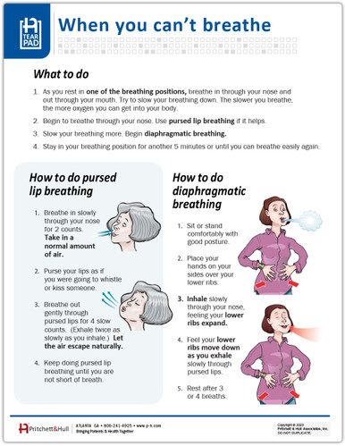 When You Can't Breathe Tearpad (50 sheets per pad) - Pritchett and Hull