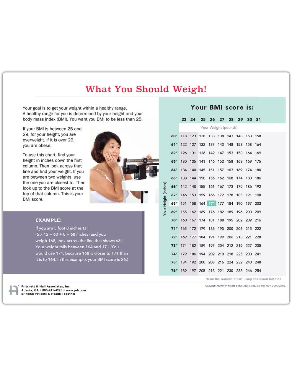 Hbp And Weight Mgmt Tearpad 50 Sheets Per Pad Pritchett And Hull