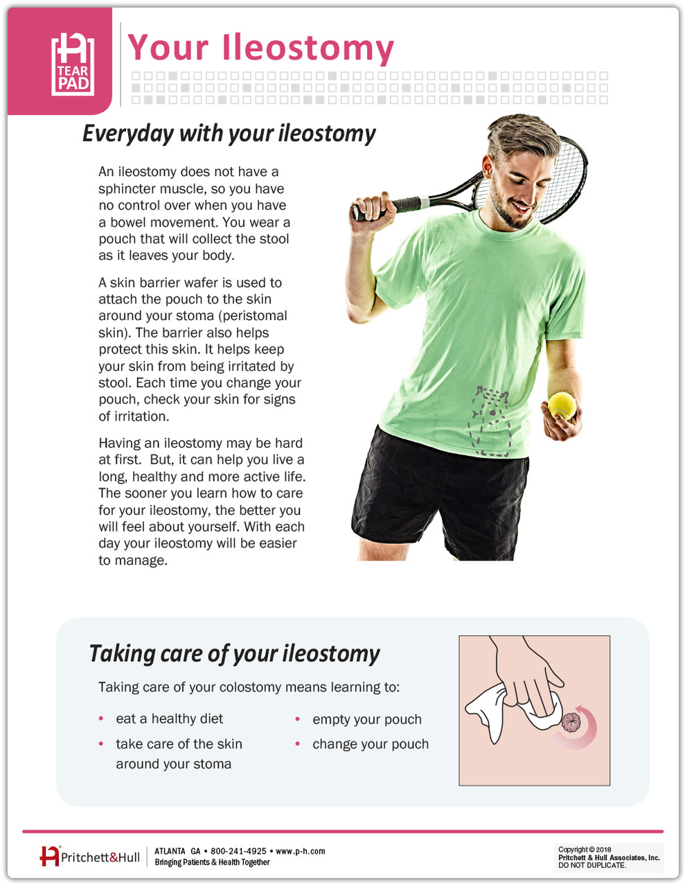 Your Ileostomy Tearpad 50 Sheets Per Pad Pritchett And Hull