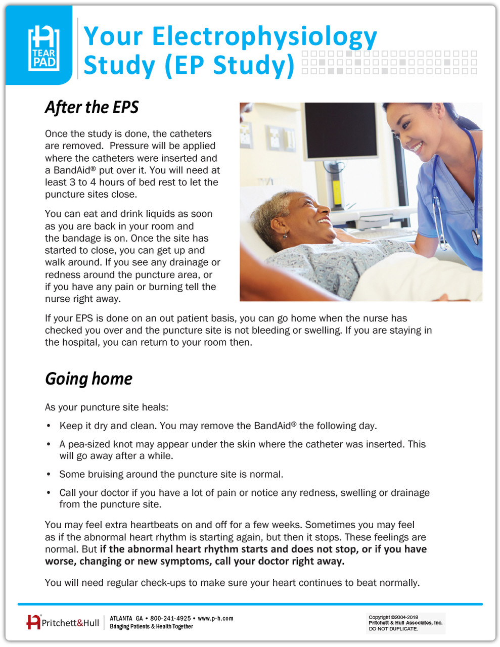 Learning About Your EP Study (50, 4-sided handouts per pad) - Pritchett ...