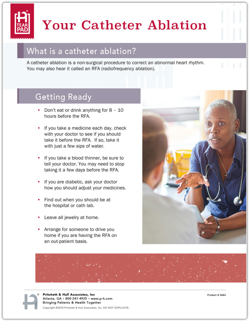 Cardiac Ablation Tearpad 50 Sheets Per Pad Pritchett And Hull