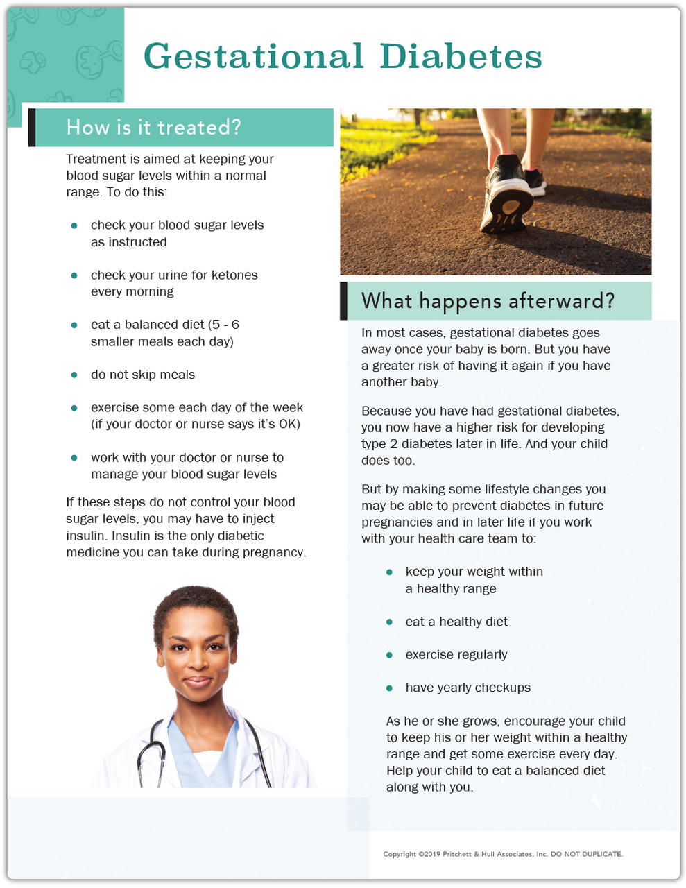 Gestational Diabetes Tearpad 50 Sheets Per Pad Pritchett And Hull