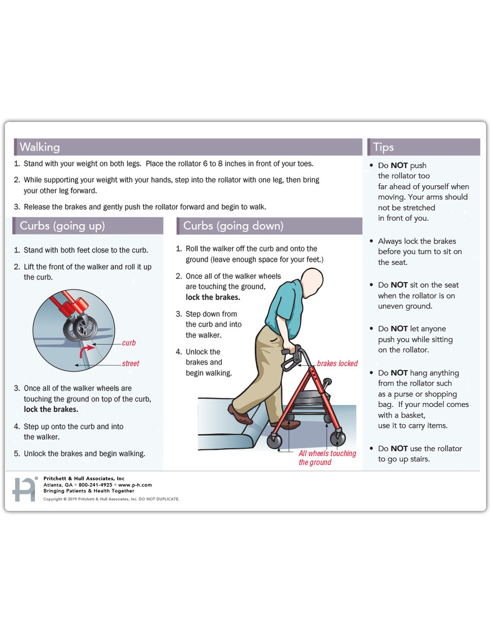 Rollator Use Tearpad 50 Sheets Per Pad Pritchett And Hull