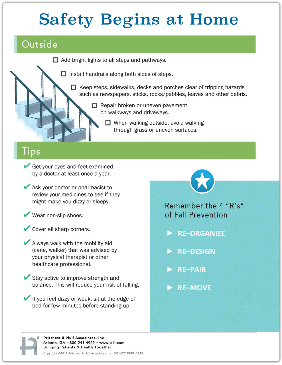 Home Safety Tearpad (50 sheets per pad) - Pritchett and Hull