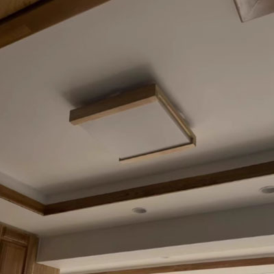 LIAM Dimmable Wooden Ceiling Light for Study, Living Room & Bedroom ...